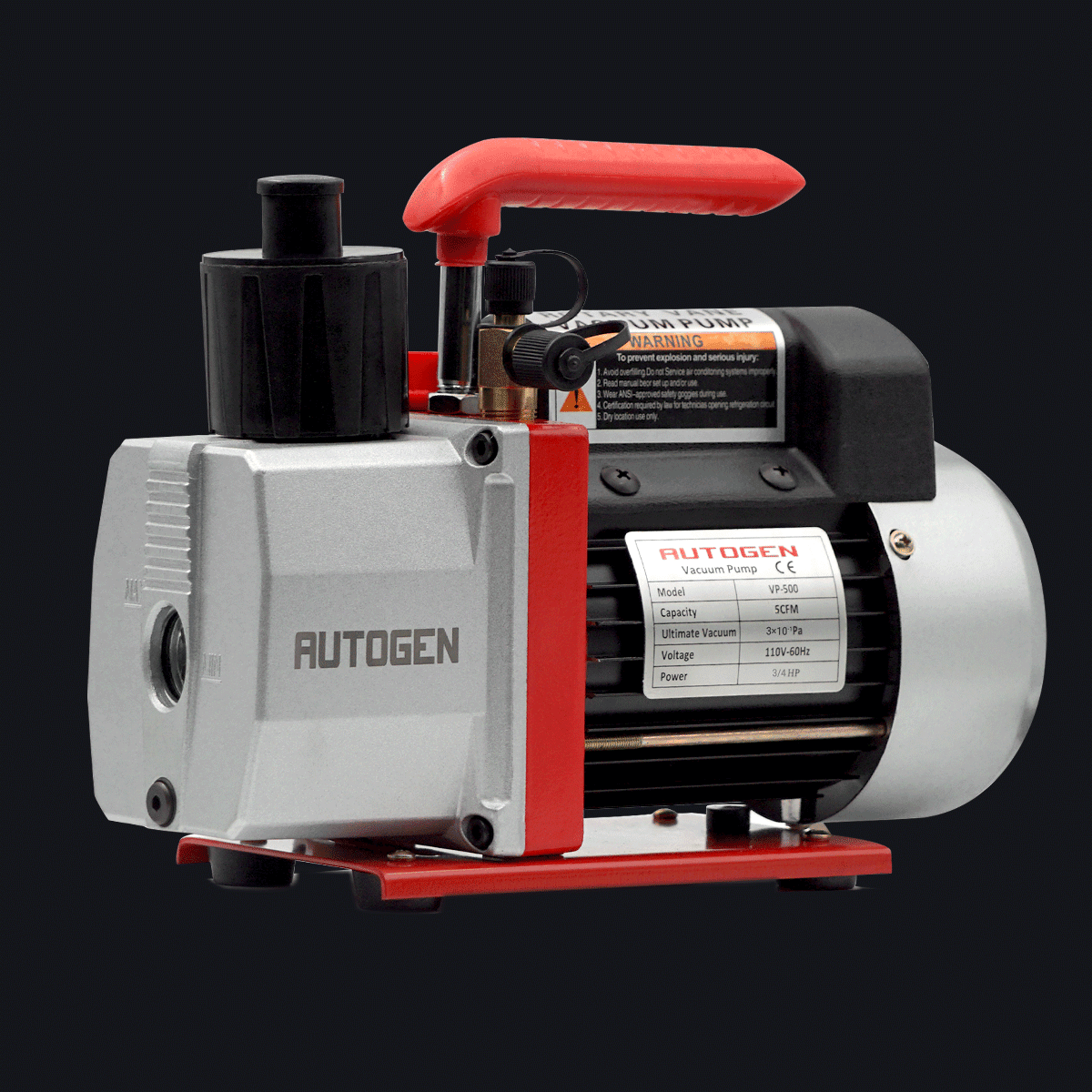 1-Stage 5CFM 1/2HP Air Vacuum Pump