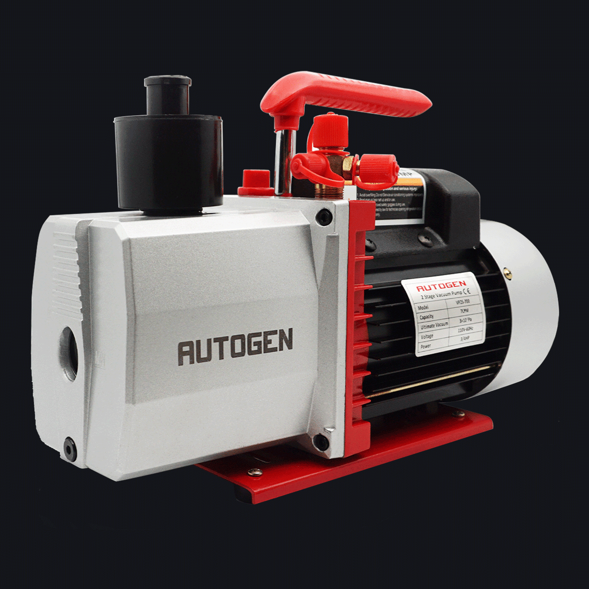 AUTOGEN 2-Stage 7CFM Vacuum Pump – 0.3 Pa, 3/4HP | HVAC & Refrigeration ...
